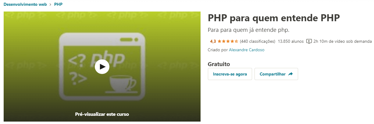 Melhores Cursos Gratuitos na Udemy