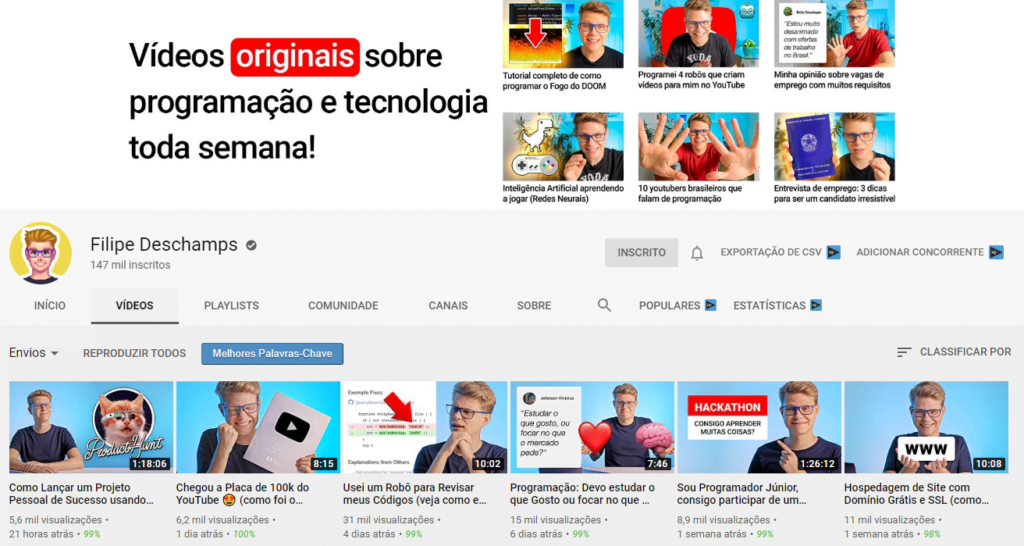 Top Canais No Youtube Para Aprender Programação
